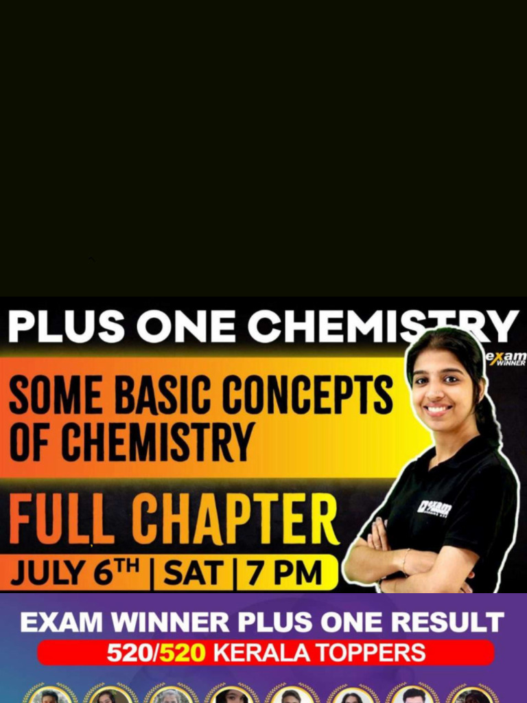 Exam Winner +1 Chemistry Chapter 1 One Shot Note | PDF