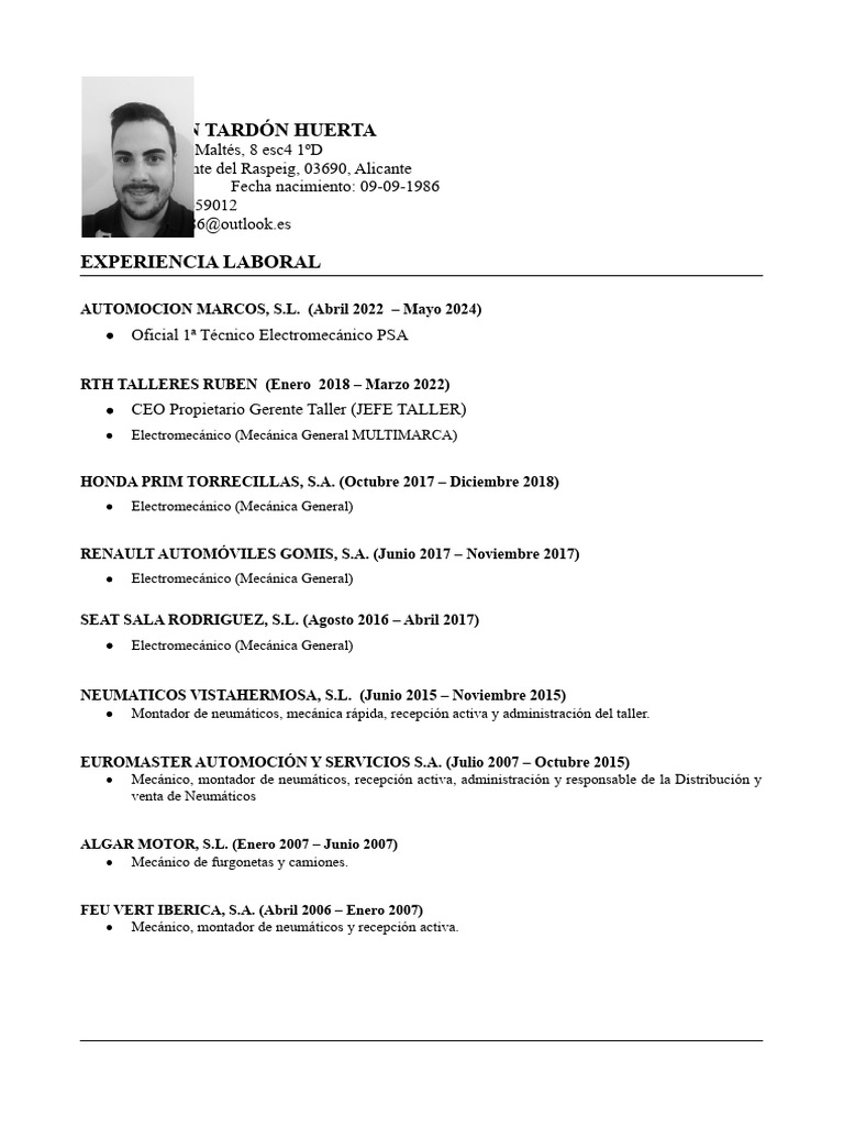 Curriculum Ruben 26-06-2024 | PDF | Negocios | Informática