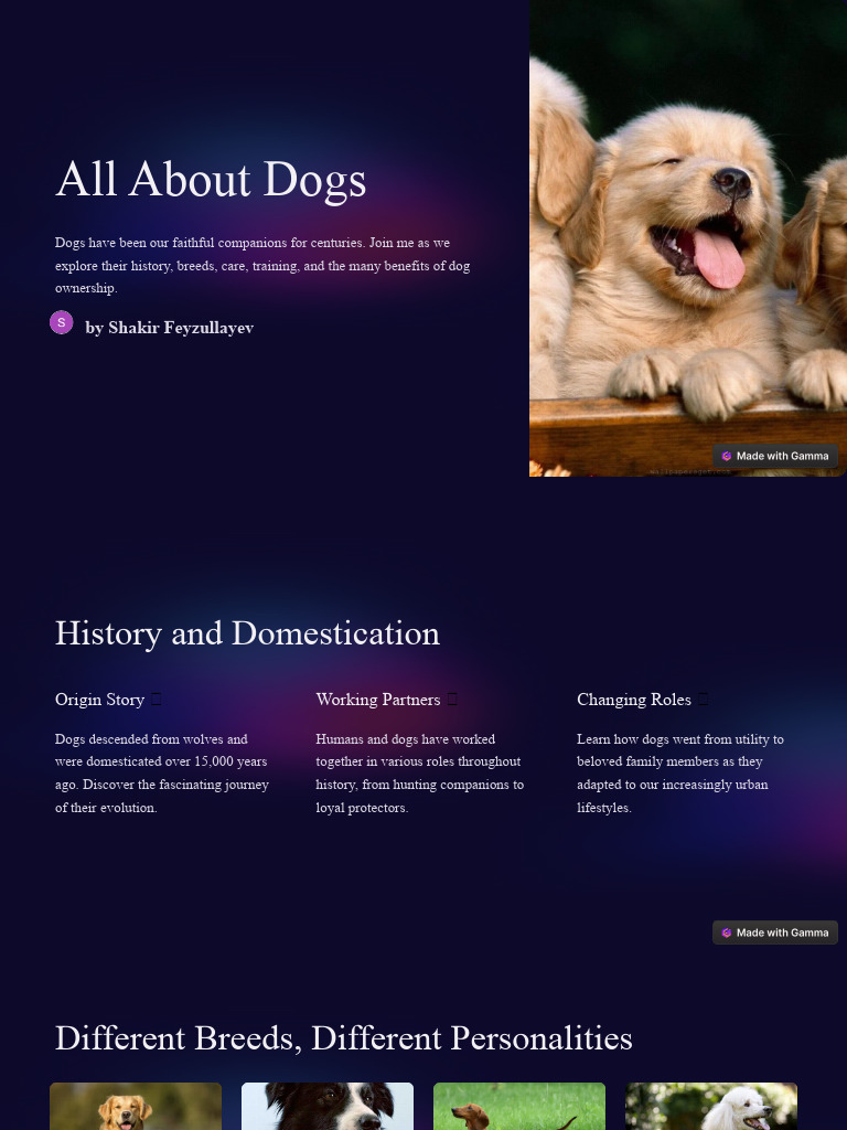 All About Dogs | PDF | Dogs | Psychology