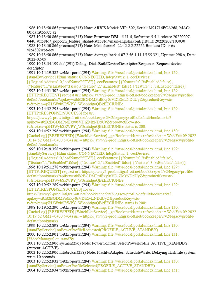 Restart Log 5.5.1.p1 SDK | PDF | Uniform Resource Identifier | Software