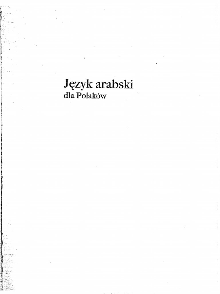 Abbas A. Jezyk Arabski Dla Polakow. Podrecznik Dla Poczatkujacych | PDF