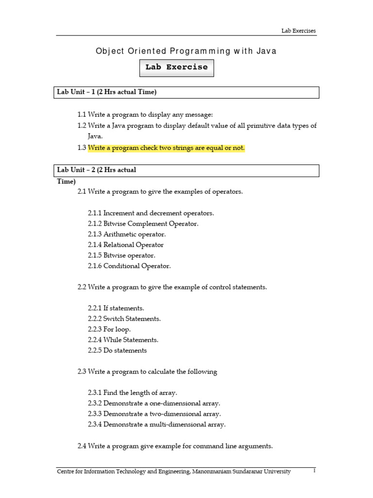 Practice Problems Upto Interface Pdf Class Computer Programming Method Computer