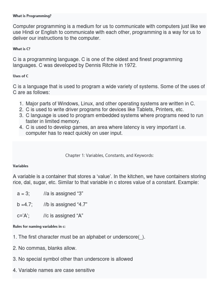 C Programming Download Free Pdf Pointer Computer Programming Parameter Computer