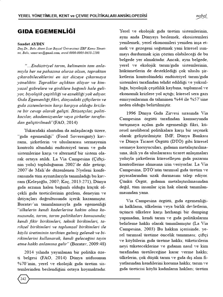 Gida Egemenligi | PDF