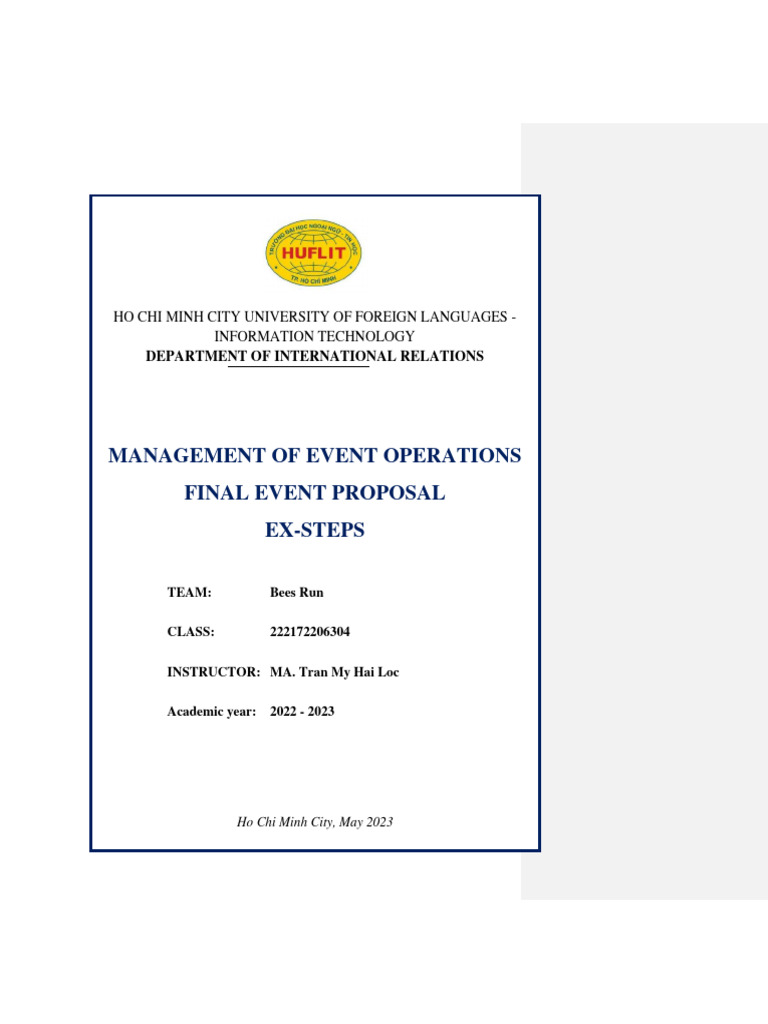 Proposal WWF for Event Management | PDF | Facebook