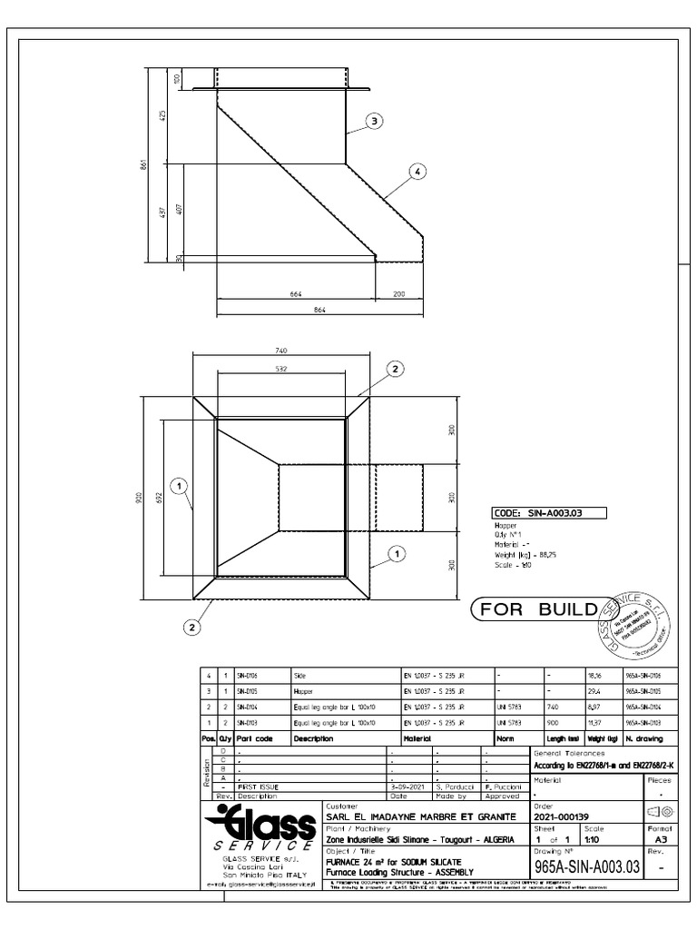 965A-SIN-A003.03 Furnace Loading Structure - ASSEMBLY | PDF