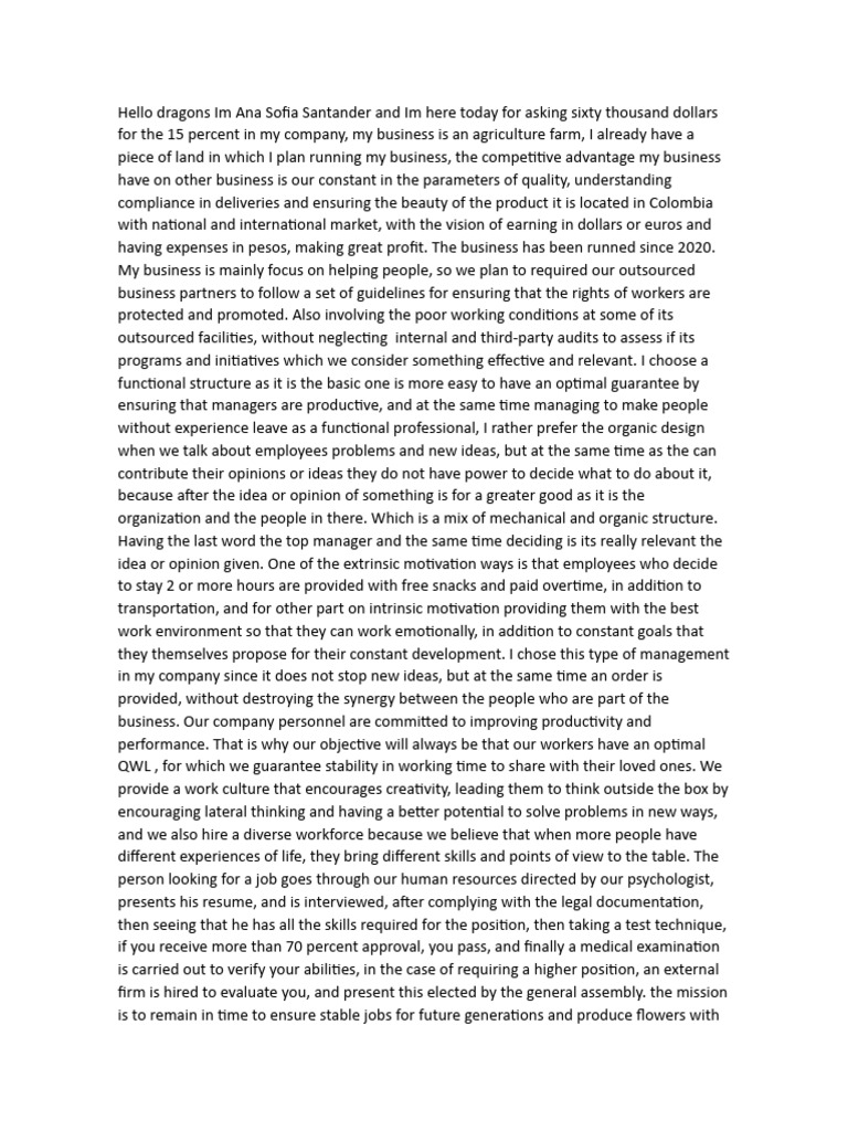 FCE(O) Presentacion de Negocios | PDF | Creativity | Organizational Behavior