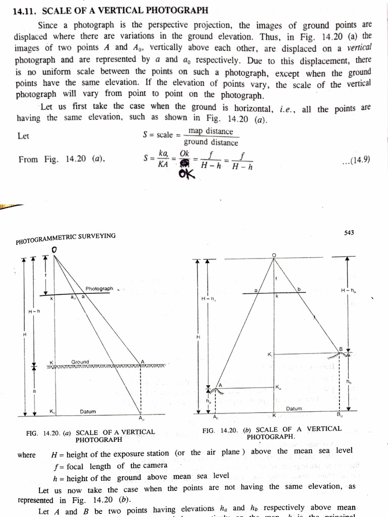 Scale Variations in Vertical Photographs | PDF | Imaging