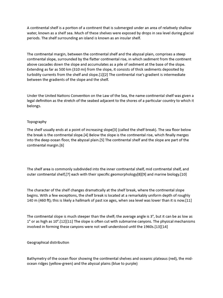 Continental Shelf | PDF | Continental Shelf | Applied And ...