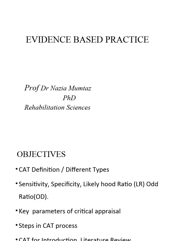 Ebp-11 NMS Cat | PDF | Sensitivity And Specificity | Medical Diagnosis