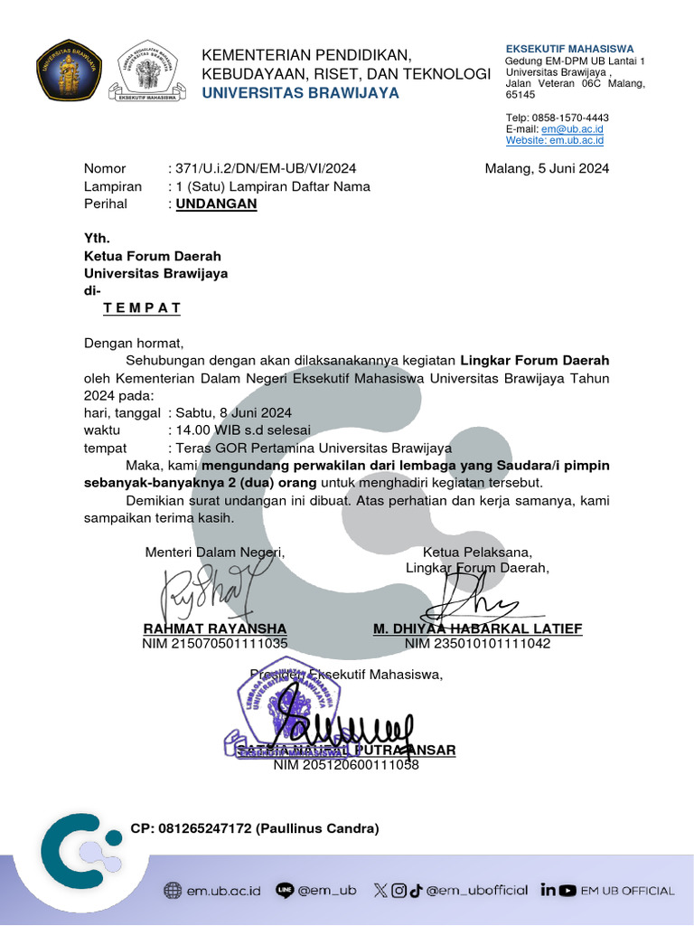 371-DN-Surat Undangan FORDA | PDF