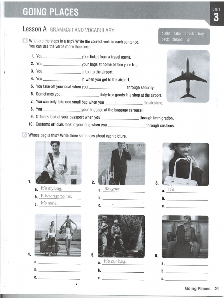 Unit 3 Workbook 1A | PDF