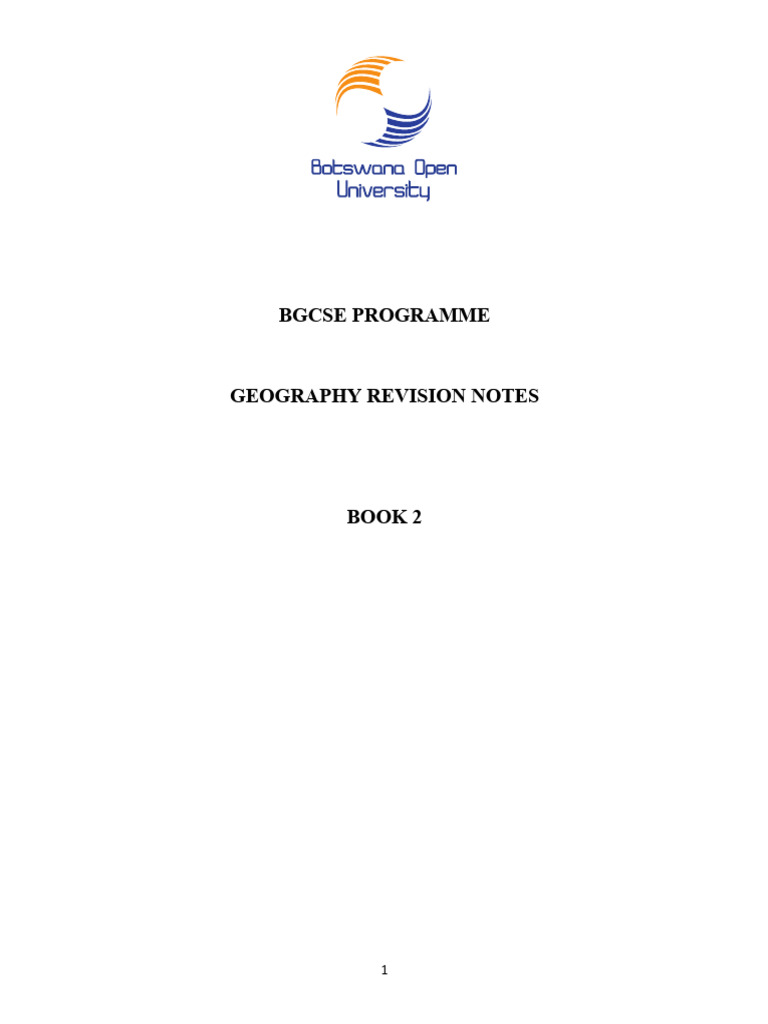 Bgcse Geography Rev Book 2 Final Pdf Grazing Wetland
