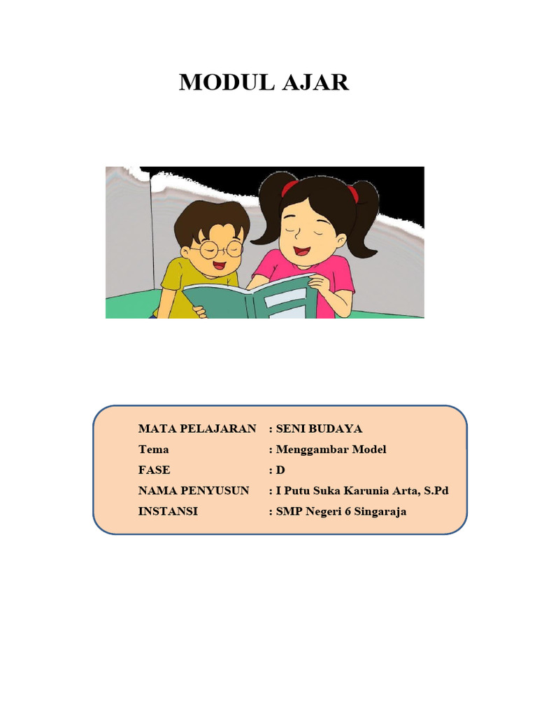 Modul Ajar S RUPA Gambar Model Kls 8 | PDF