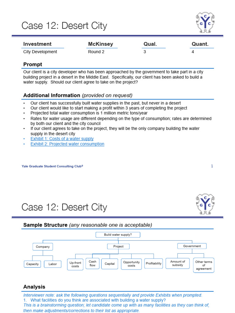 Case Study Desert | PDF | Economies | Water Supply
