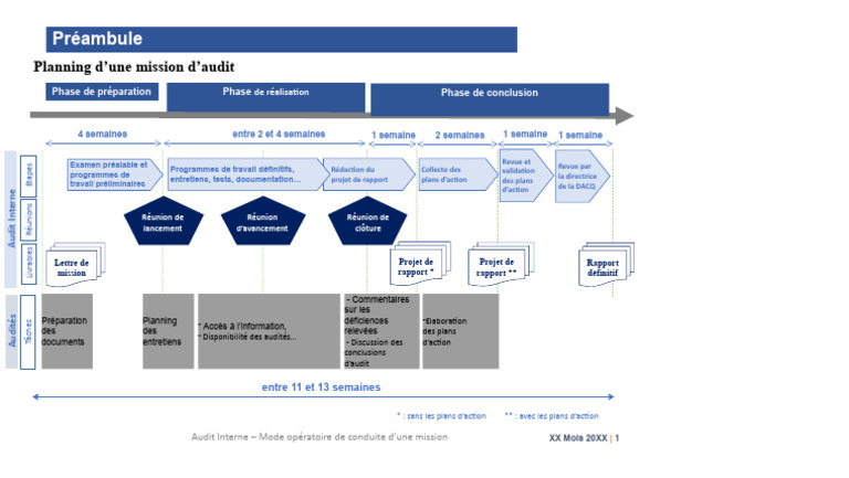 Exemple Planning Mission Audit | PDF | Audit