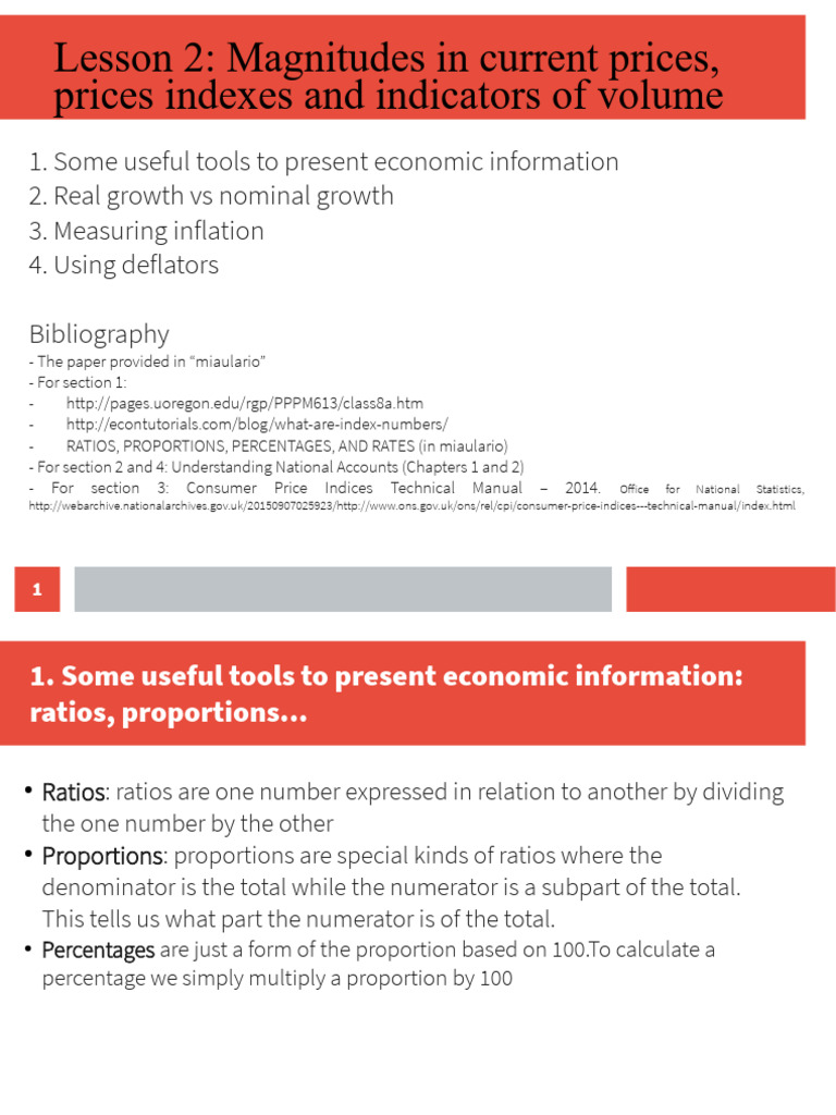 Lesson 2. Intertemporal Comparations - Slides | PDF | Consumer Price ...
