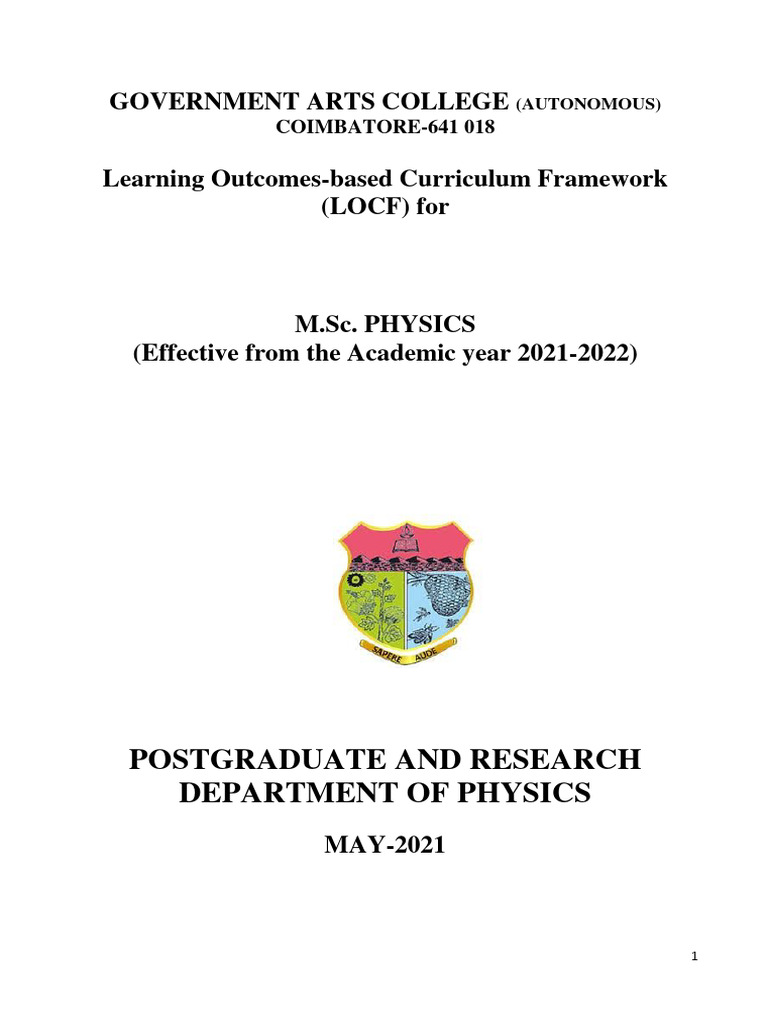 PHYSICS - PG LOCF ORIGINAL | Download Free PDF | Physics | Schrödinger ...
