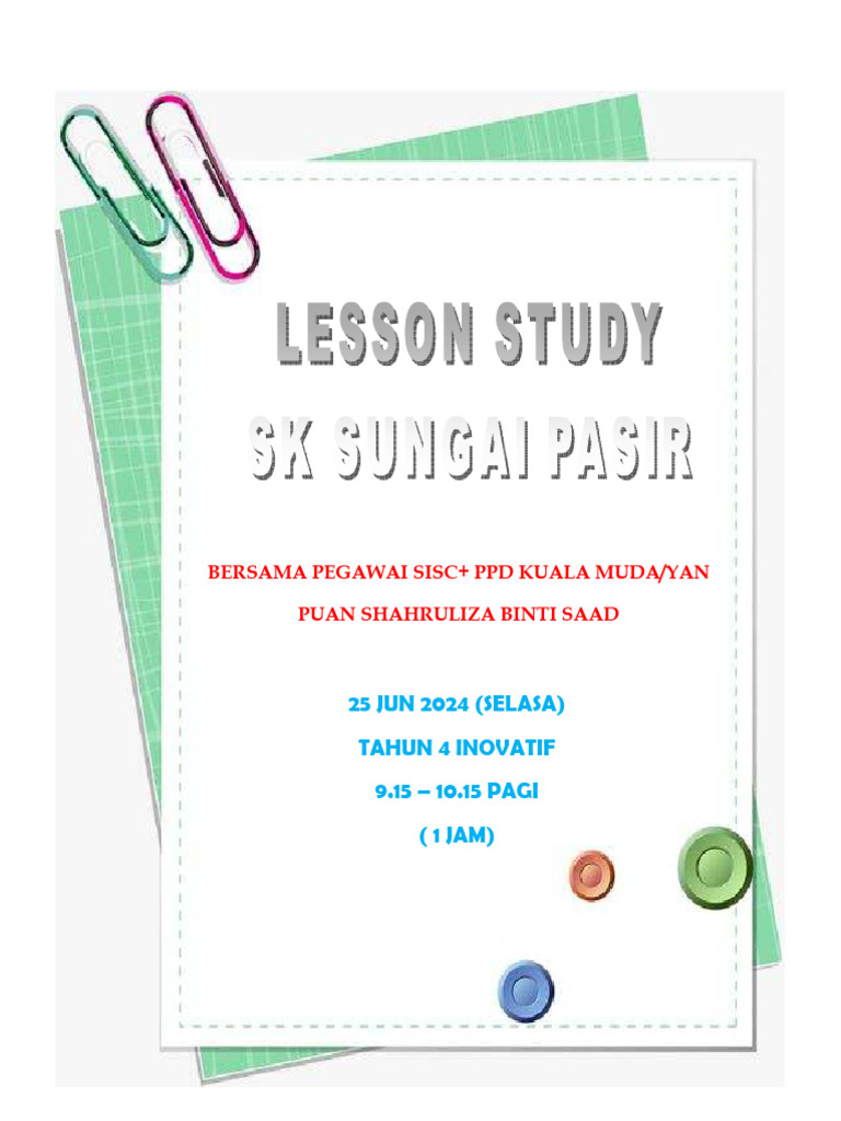 Contoh Lesson Study | PDF
