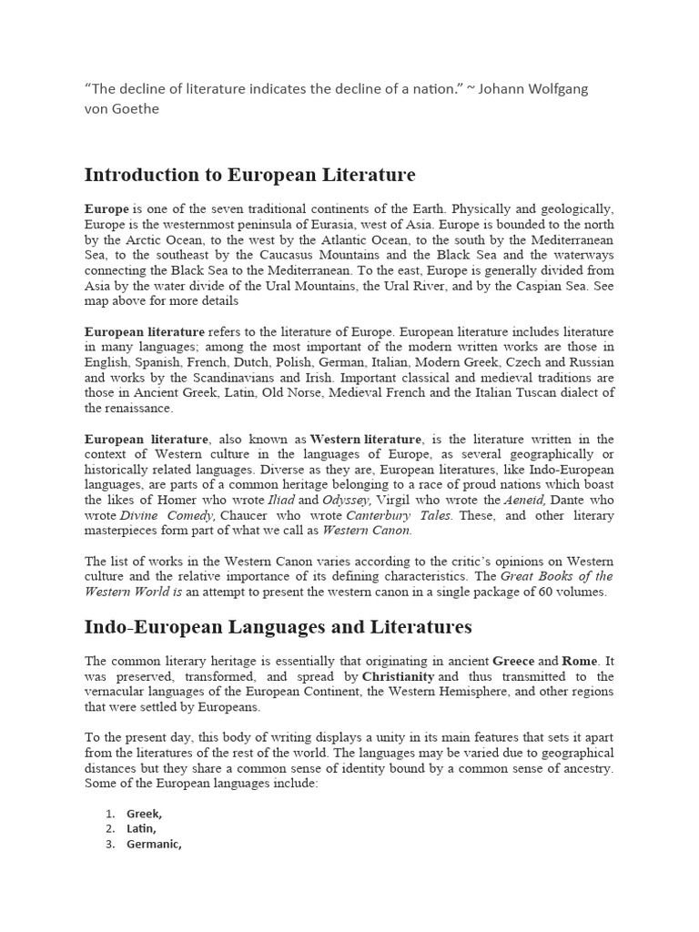 Origin and Development of European Fiction | PDF | Europe