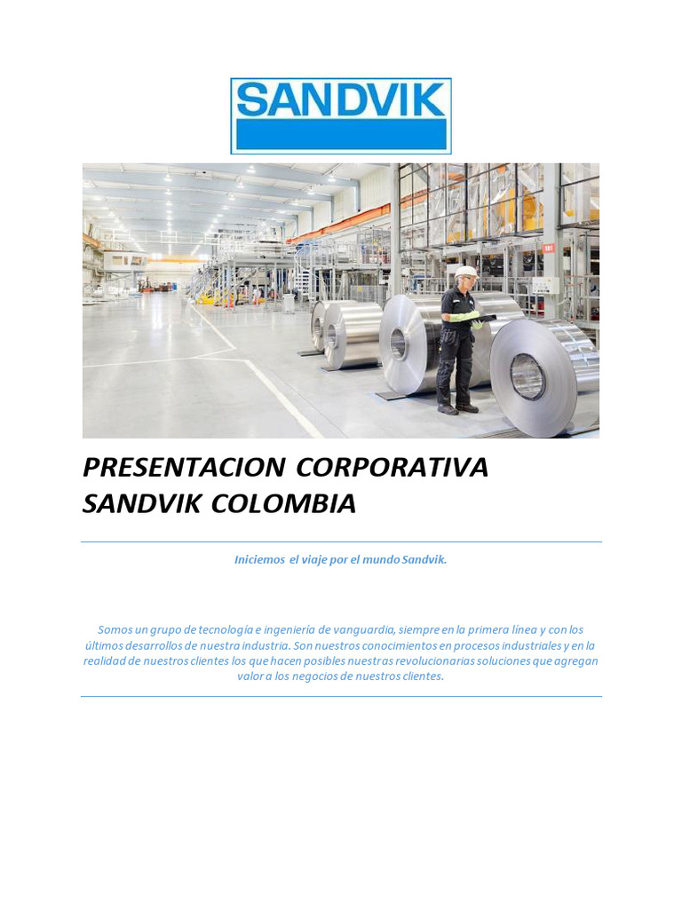Sandvik Colombia: Innovación y Liderazgo | PDF | Business | Comportamiento