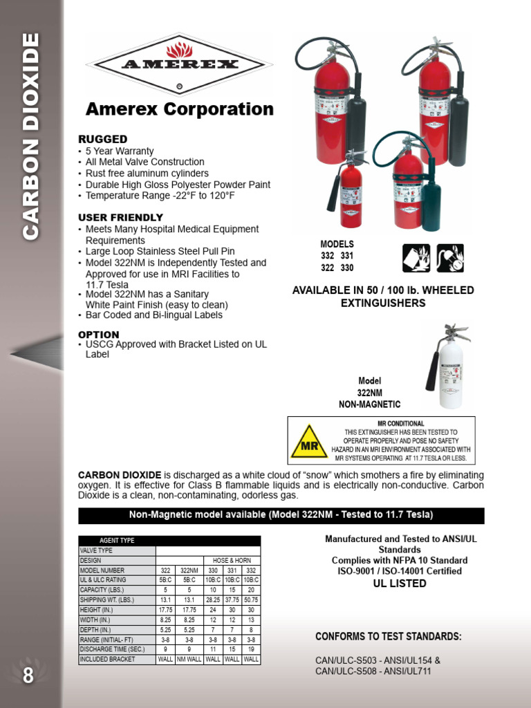 Amerex - Extintor Co2 | PDF | Materials