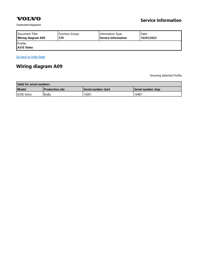 Wiring Diagram A09: Service Information | PDF