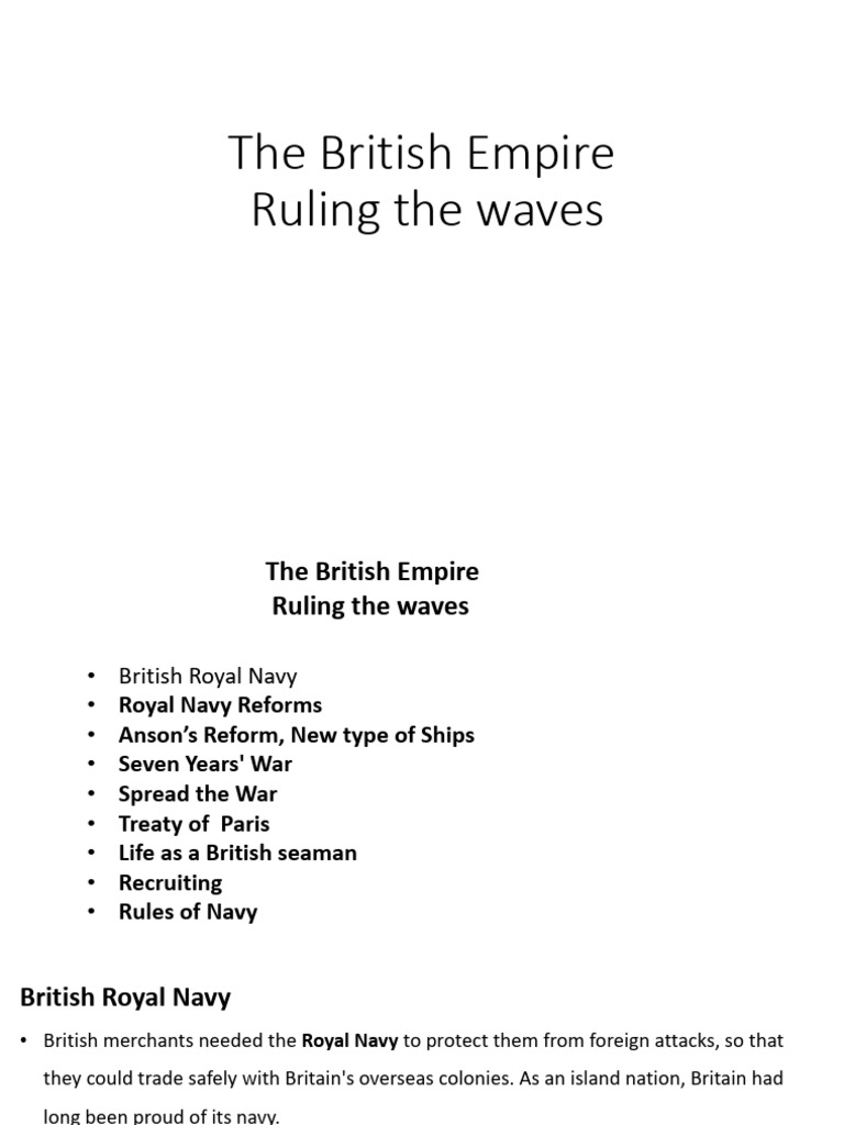 The British Empire Ruling the Waves | PDF | Kingdom Of Great Britain ...