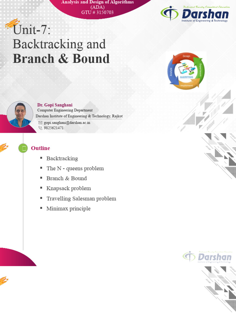 Unit 7 Backtracking | PDF | Combinatorics | Applied Mathematics