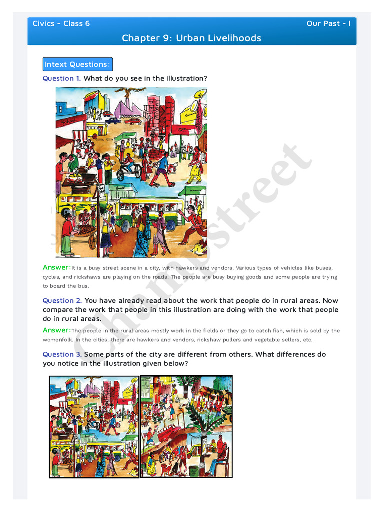 Chapter 9 Urban Livelihoods | PDF | Salary | Working Time