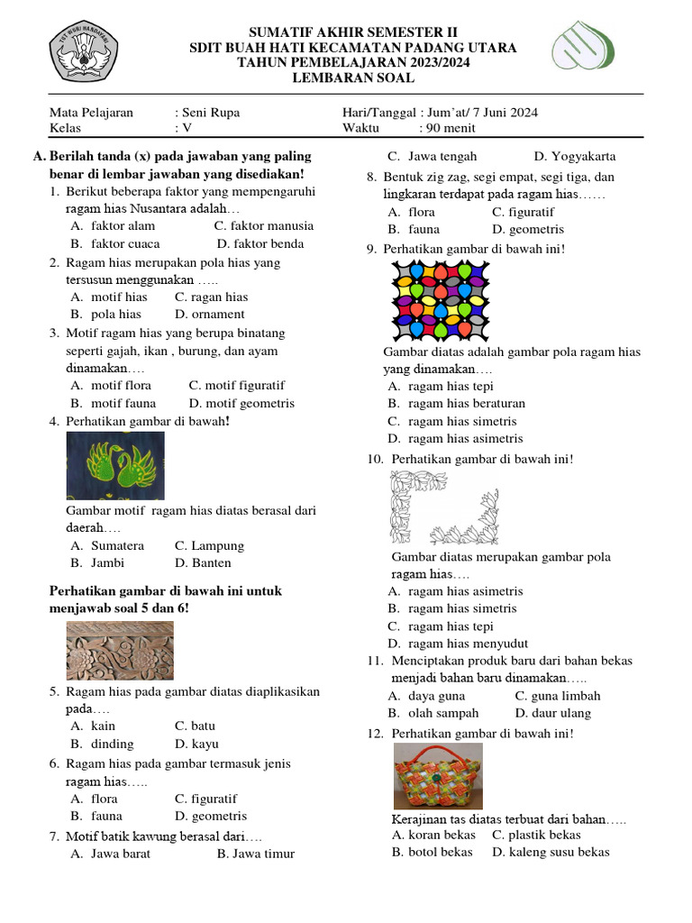 Contoh Soal Seni Rupa | PDF