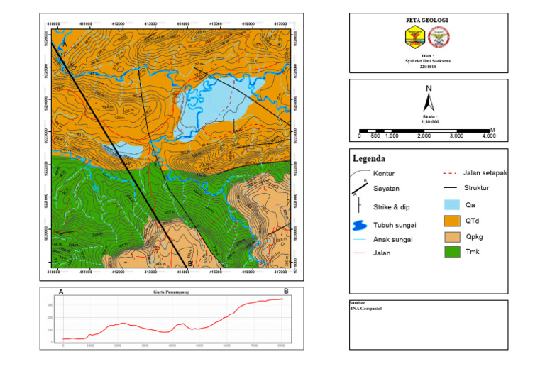 Geological Cross-Section Data Analysis | PDF