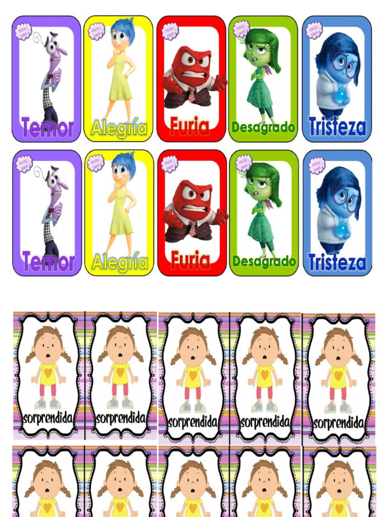 Memorama Emociones | PDF