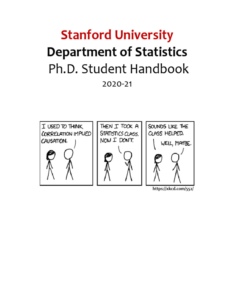Stats PHD Handbook 2020-21 - 0 | PDF | Thesis | Doctor Of Philosophy