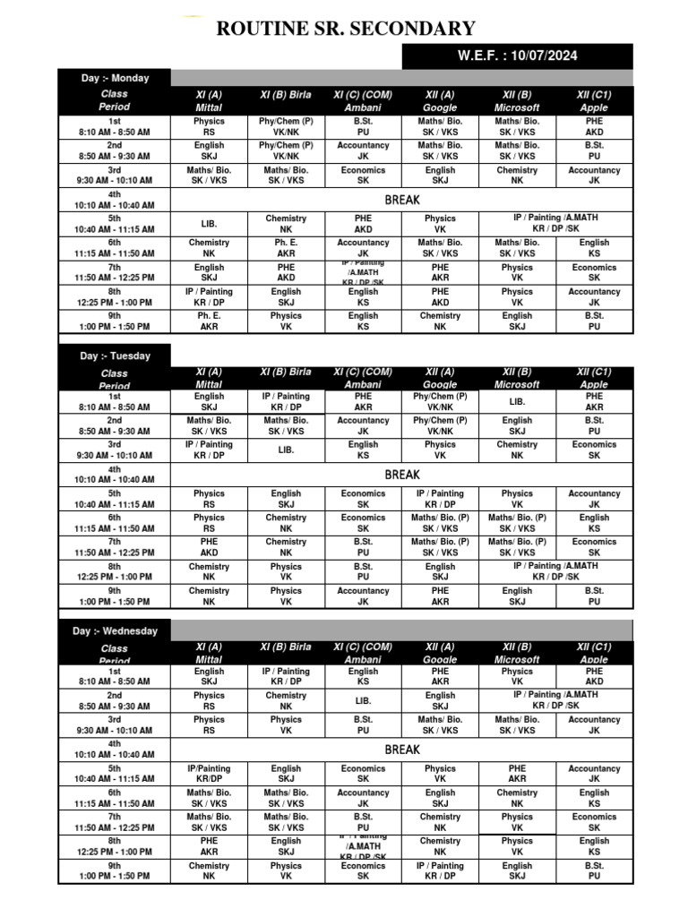 Routine Sr. Sec-10-7-24 | PDF | Companies | London Stock Exchange