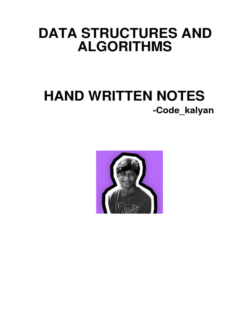 Handwritten Data Structures Notes | PDF