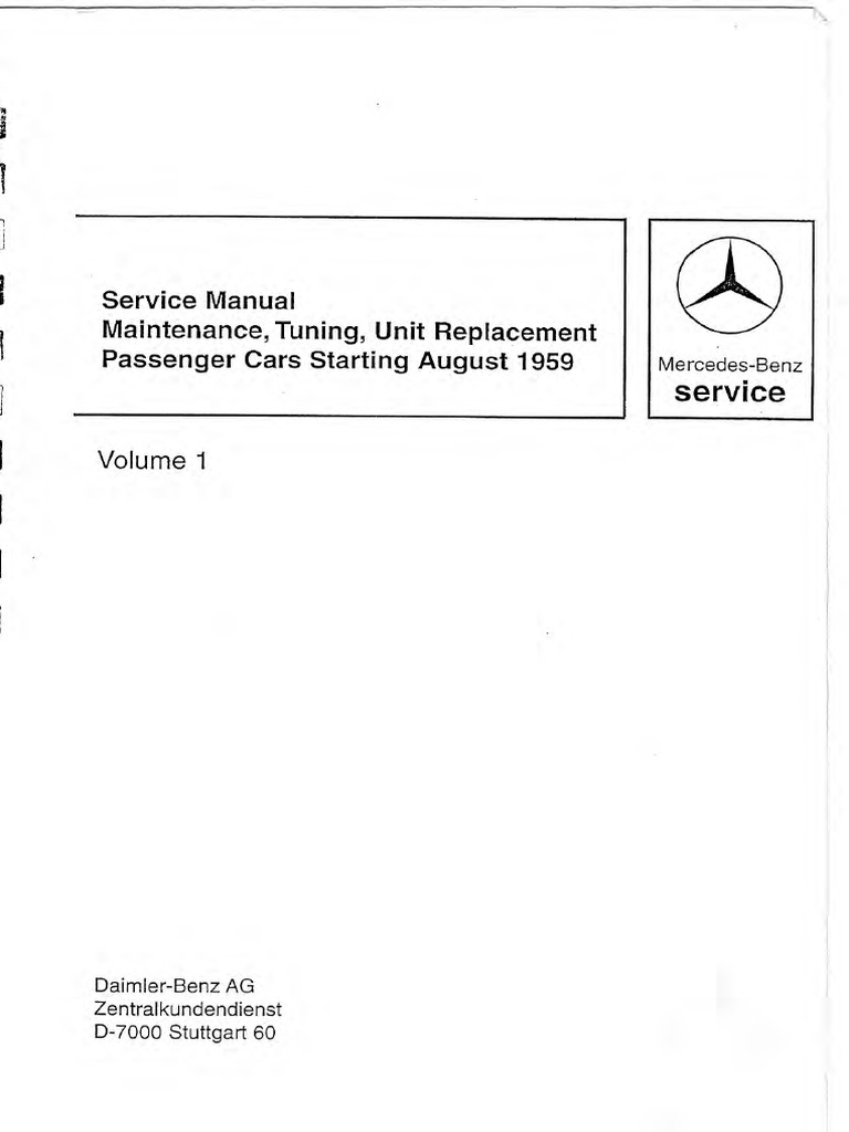 Mercedes B Service Manual | PDF