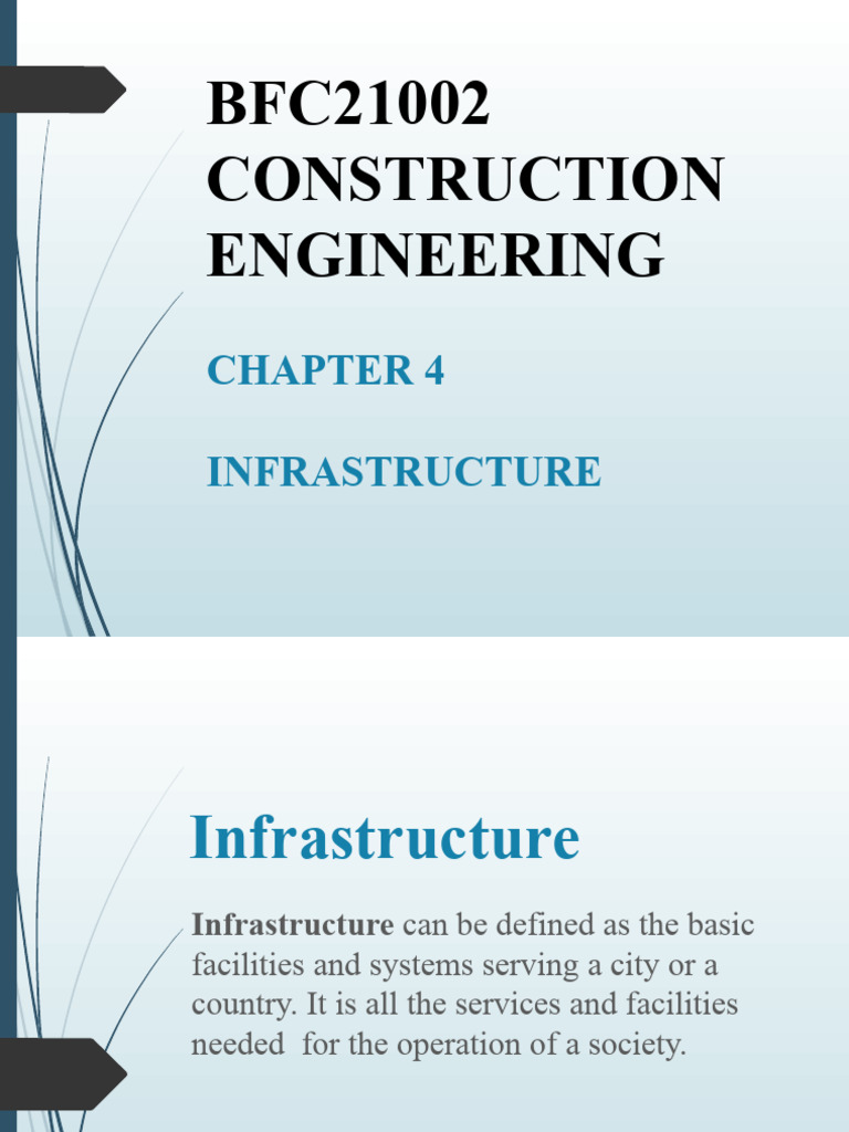 Chapter 4 Part 1 Infrastructure | PDF | Deep Foundation | Drainage