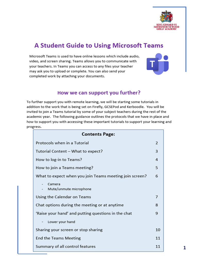 Microsoft Teams Student Guide | PDF | Mobile App | World Wide Web