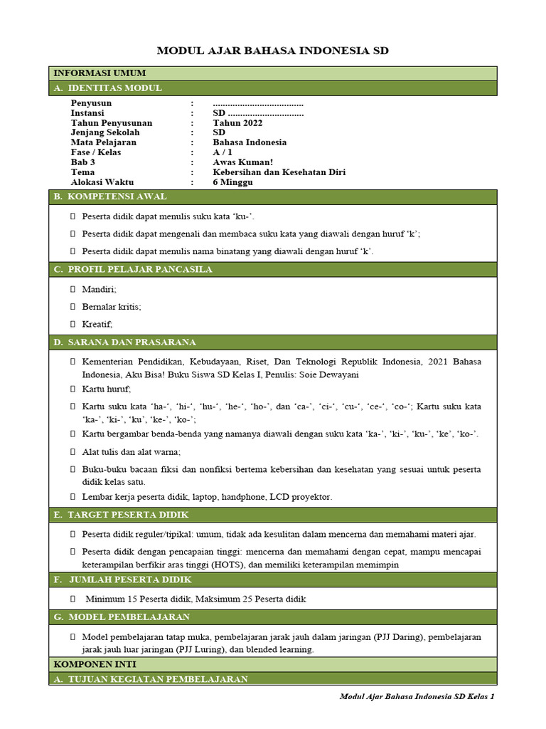 1 Ma Bi Bab 3 | PDF | Seni & Disiplin Bahasa