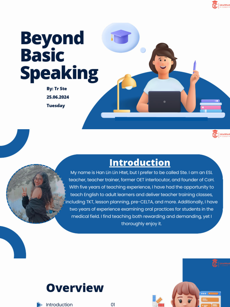 Beyond Basic Speaking at Grammar Corner - 20240624 - 184825 - 0000 | PDF | Vocabulary | English ...