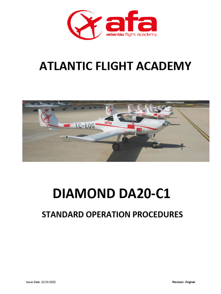Afa Diamond Da20 Sop | PDF | Aviation | Aircraft