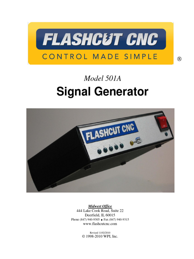 FlashCut CNC 501A Manual Do Gerador de Sinais | PDF | Usb | Electrical ...