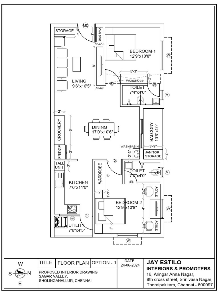 Proposed Interior Floor Plan Design | PDF