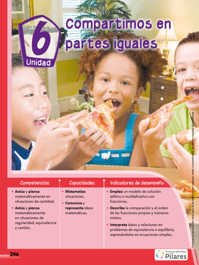 Matemática - 5to Grado - Unidad 6 (SR) | PDF | Objetos matemáticos | Aritmética