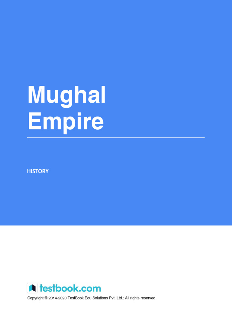 Mughal Empire - Study Notes | PDF | Mughal Empire