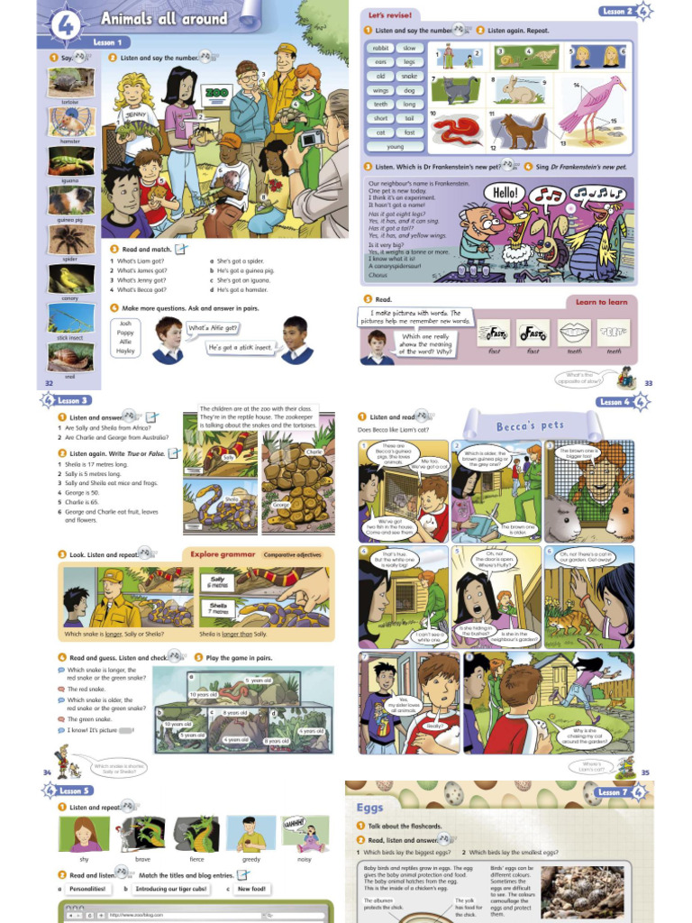 Great Explorers 5 - Unit 4 - Animal All Around | PDF