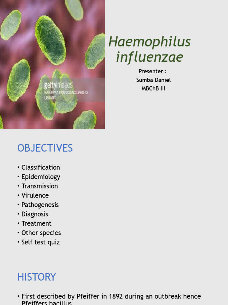 Haemophilus influenzae Overview and Insights | PDF | Influenza ...