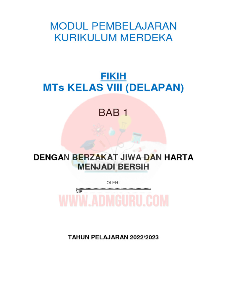 Modul Ajar Fiqih Kelas 8 | PDF