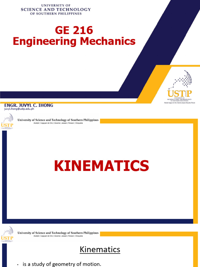 Kinematics | PDF | Acceleration | Kinematics